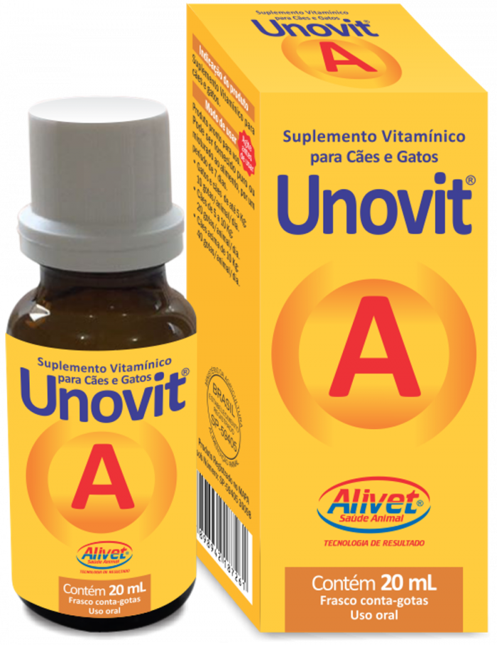 Suplemento Vitamínico UNOVIT A 20ml - Alivet